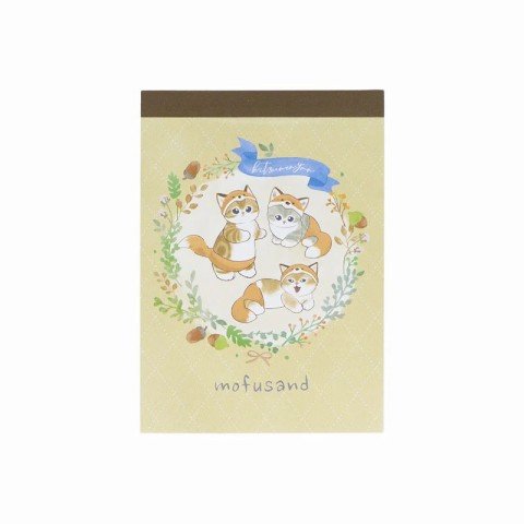 Mofusand Mini 2.5 x 3.5 inches Memo Pad Fox – lovenotebooks.com