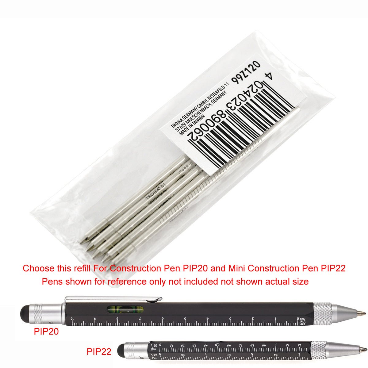 Troika D1 Refill for Troika Construction Pens Set of 5 | lovenotebooks.com