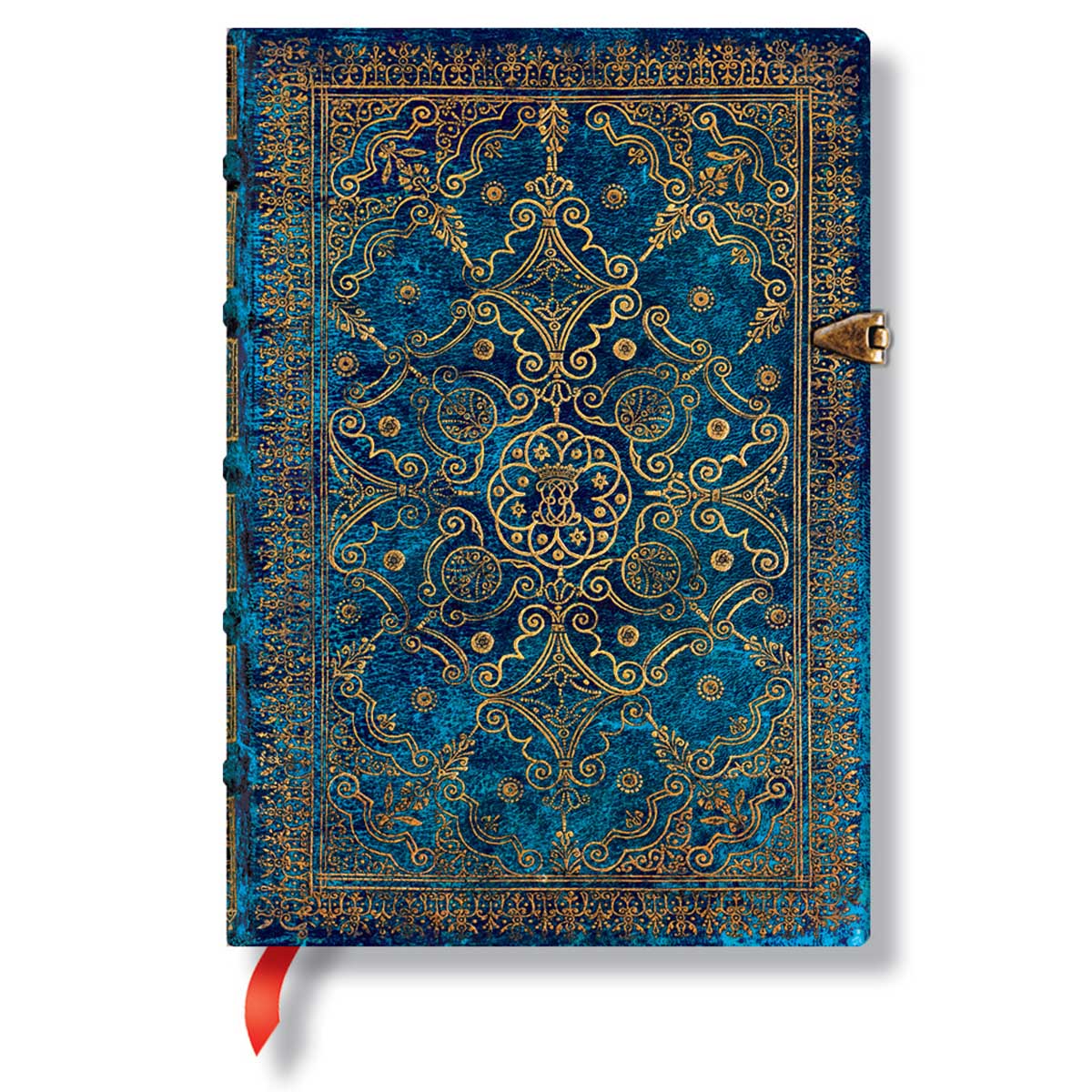 Paperblanks Equinoxe Azure 5x7" Lined Hardcover Notebook with Clasp ...