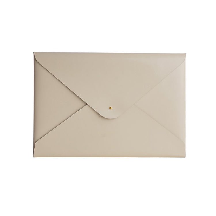 Paperthinks Recycled Leather Document Folder Ivory – lovenotebooks.com