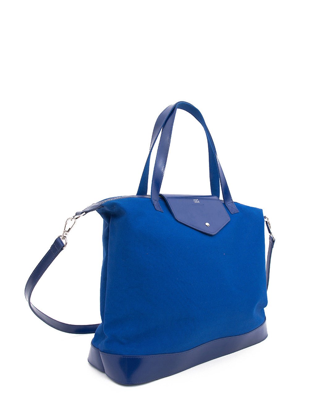 Paperthinks Canvas Tote with Leather Trim Navy Blue | Lovenotebooks.com ...