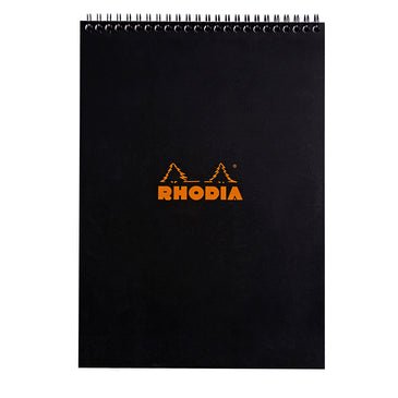 Rhodia Black Wire bound Pad No. 18 Graph or lined – lovenotebooks.com