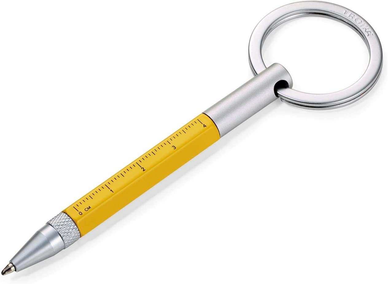 Troika Micro Construction Ballpoint Tool Pen Keychain Yellow ...